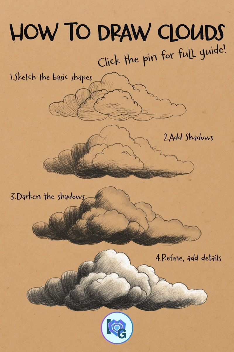 How To Draw Clouds Step By Step Guide For Artists - Ulti