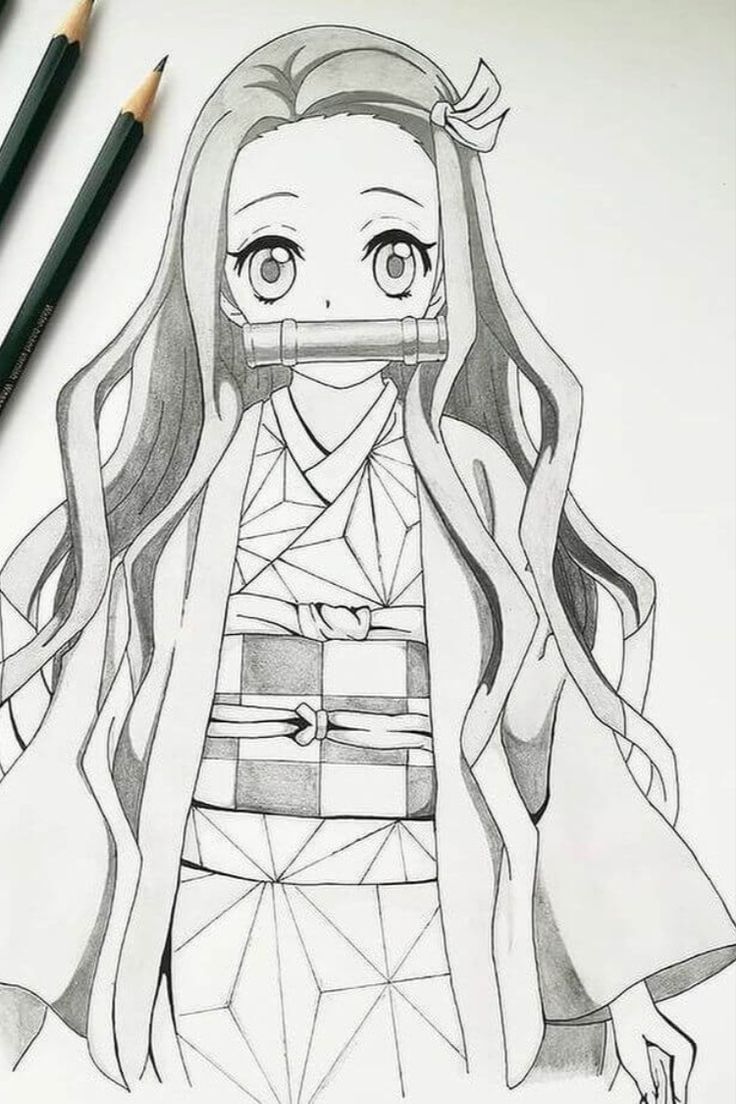 Nezuko Drawing from the Demon Slayer Anime - Ulti