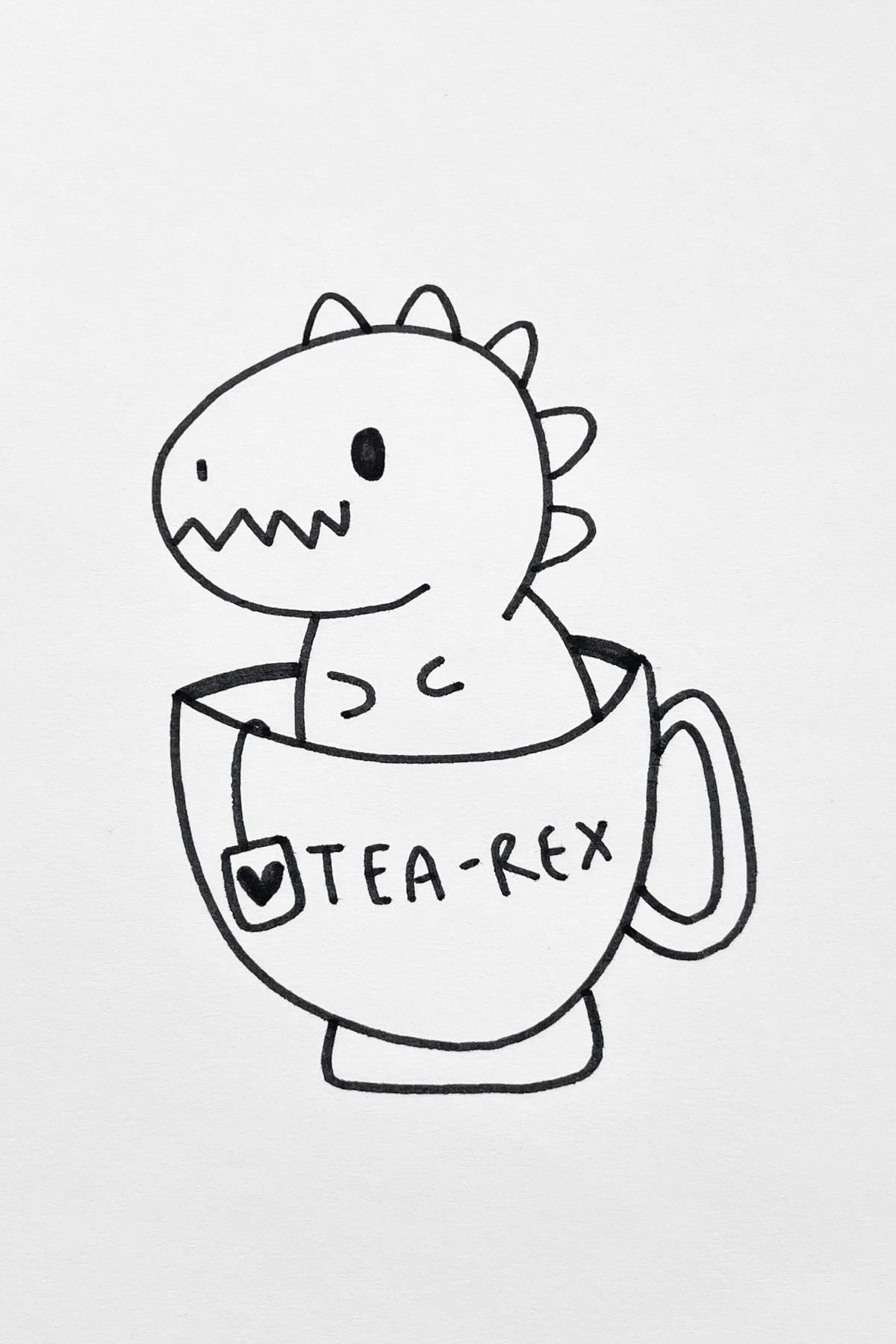 31 Extra Cute Dinosaur Drawing Ideas - Ulti