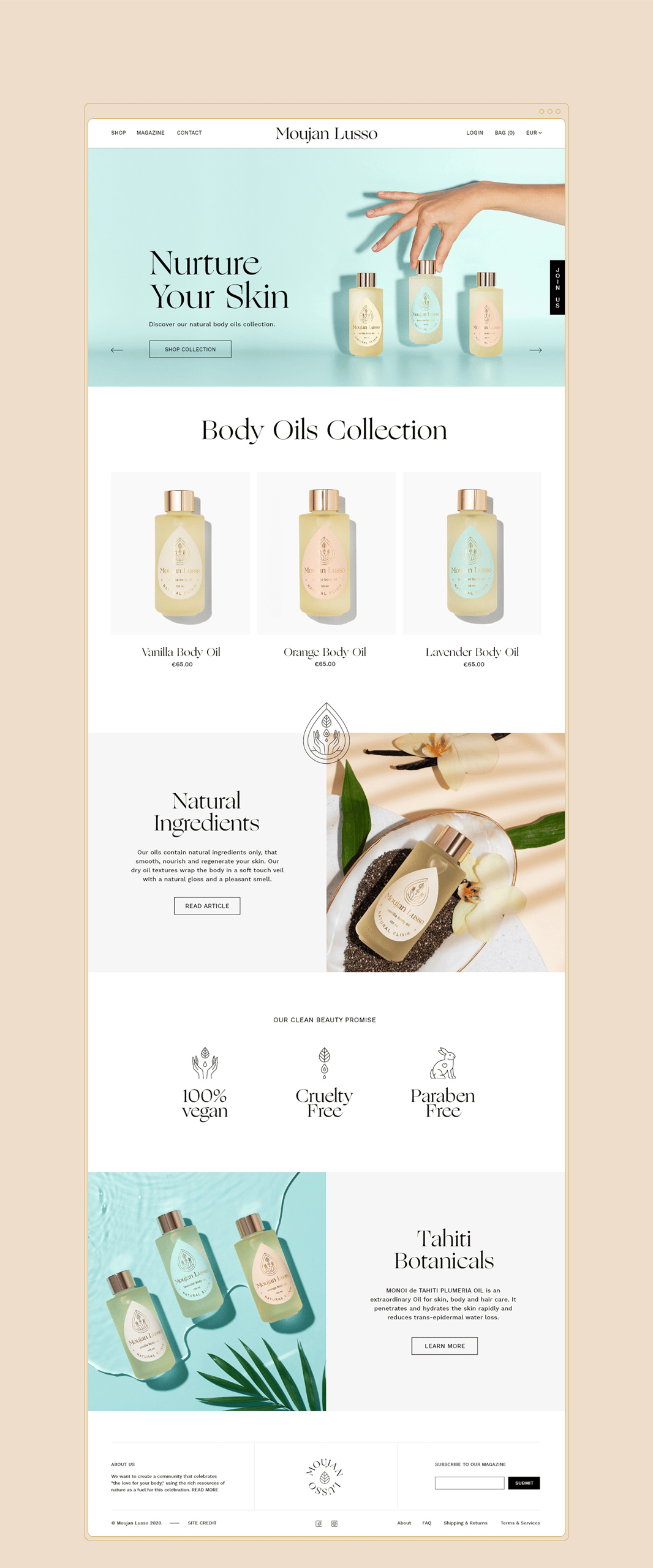 Landing Page Incrível para Seu Site: Conheça o Template Moujan Lusso da ...