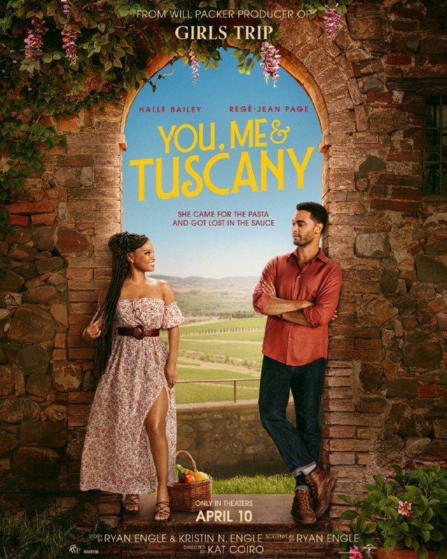 Descubra o Primeiro Pôster de ‘You, Me & Tuscany’ com Halle Bailey e ...
