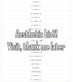 Bio Decorations & Symbols | ⋆˚࿔ 𝐧𝐚𝐦𝐞 𝜗𝜚 | Copy & Paste - Ulti