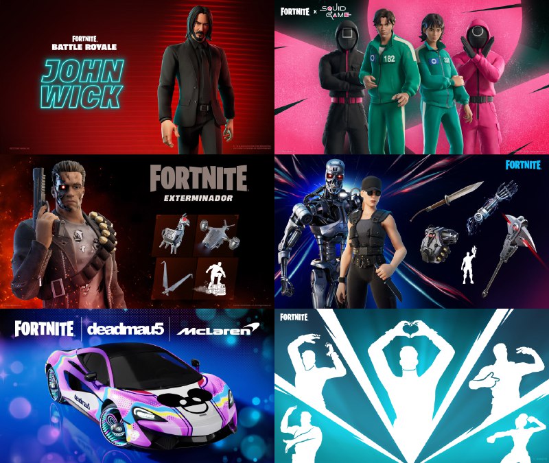 Loja do Fortnite: Confira as Seções de Hoje - John Wick, Exterminador e ...